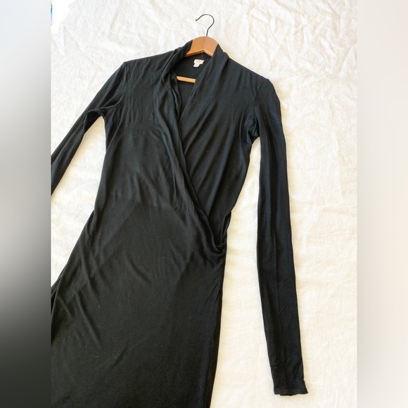 Wilfred | Dresses | Aritzia Wilfred Jersey Wrap Front Midi Dress | Poshmark